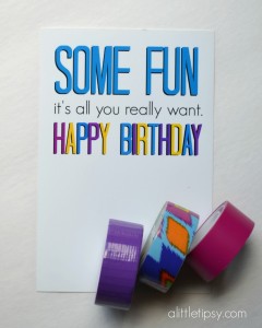 Girls Just Want to Have Fun Birthday Gift