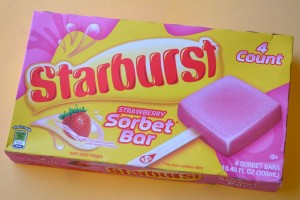 Strawberry Sorbet Bars